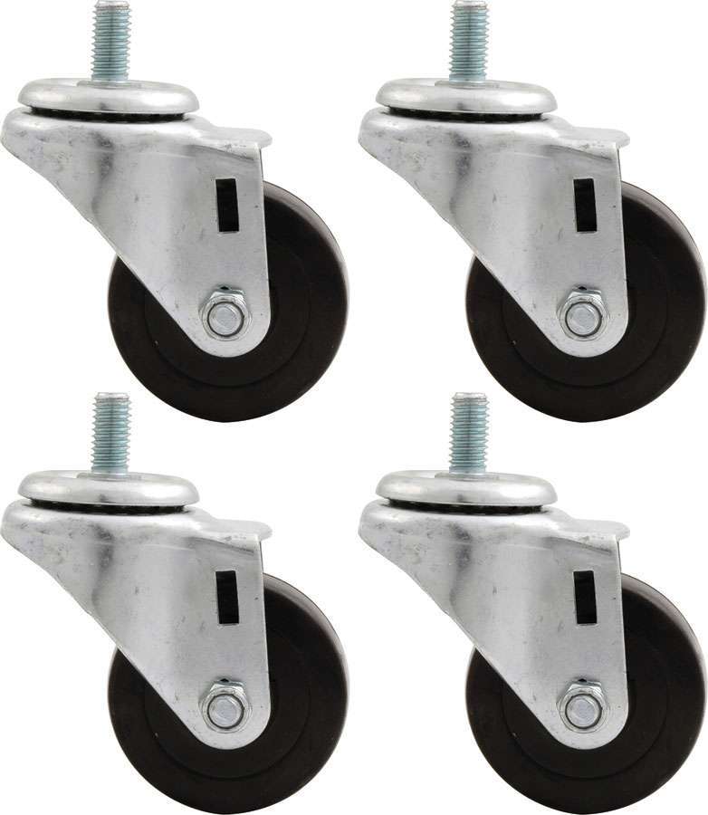 Engine Cradle Casters - Heavy Duty - 1/2 in Studs - 3 in Wheels - Rubb ...