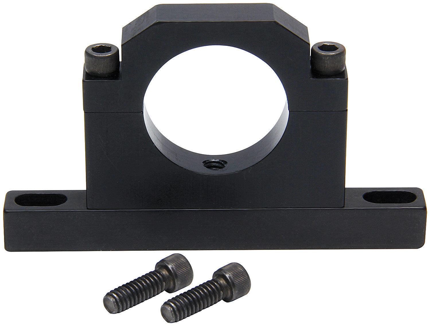 Overflow Tank Bracket - Clamp-On - Aluminum - Black Anodized - 1-1/2 i ...
