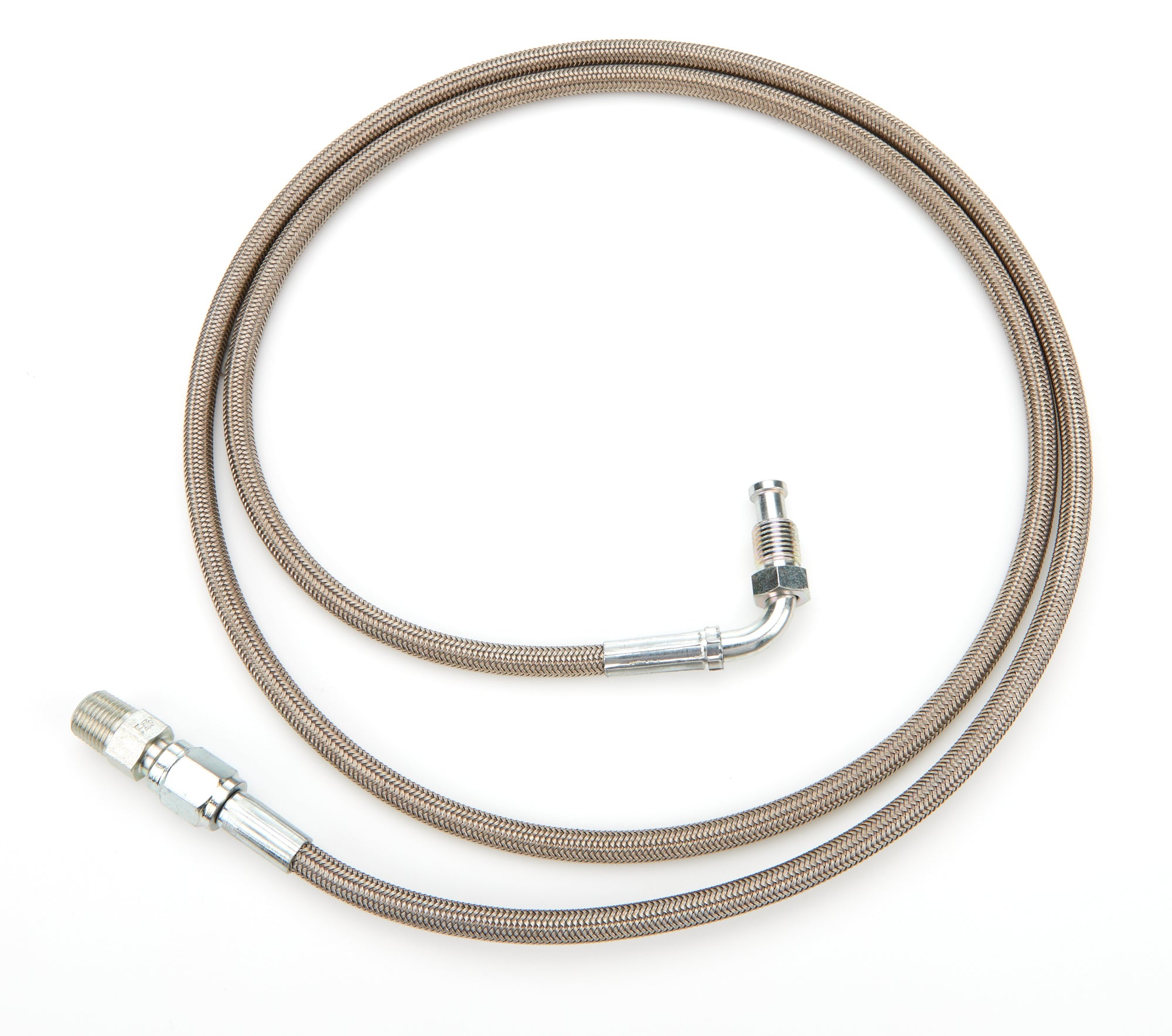 Hydraulic Hose - Clutch Hose - 4 ft Long - 3 AN Hose - 3 AN Straight F ...