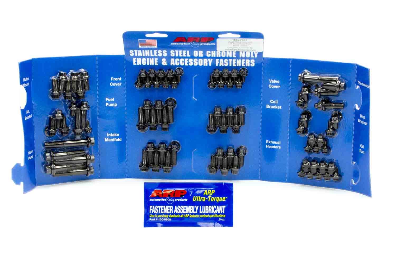 Engine and Accessory Fastener Kit - 12 Point Head - Chromoly - Black O ...