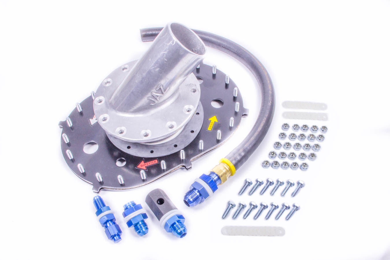 Fuel Cell Filler Plate - 45 Degree Filler Neck - Valved - 24 Bolt Flan ...