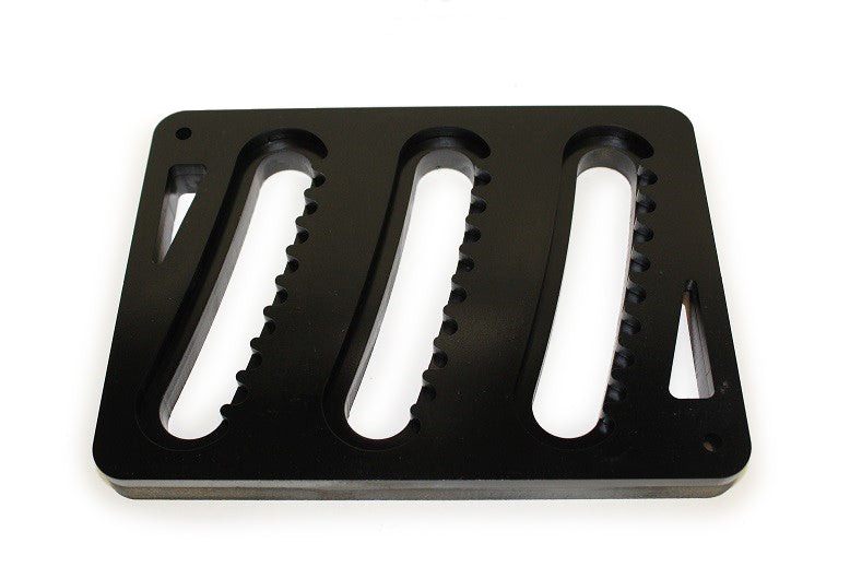 Panhard Bar Bracket - Frame Mount - Weld-On - Triple Slot - Steel - Bl ...